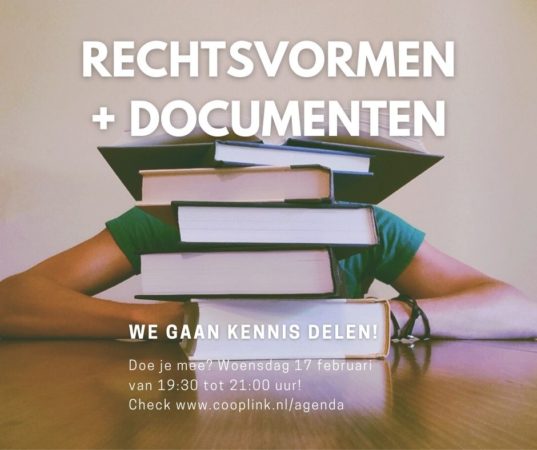 Kennis delen! Welke rechtsvorm kies je? – Cooplink